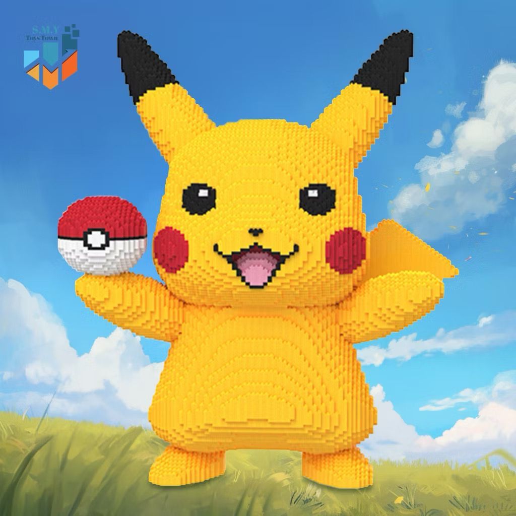 Jual TSC Toystown Nano Blocks Pokemon Pikachu Pokeball Big Series 3D ...