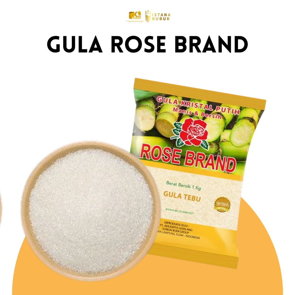 Jual GULA PASIR ROSE BRAND 1 KG GULA KRISTAL PUTIH ROSE BRAND 1 KG GULA ...