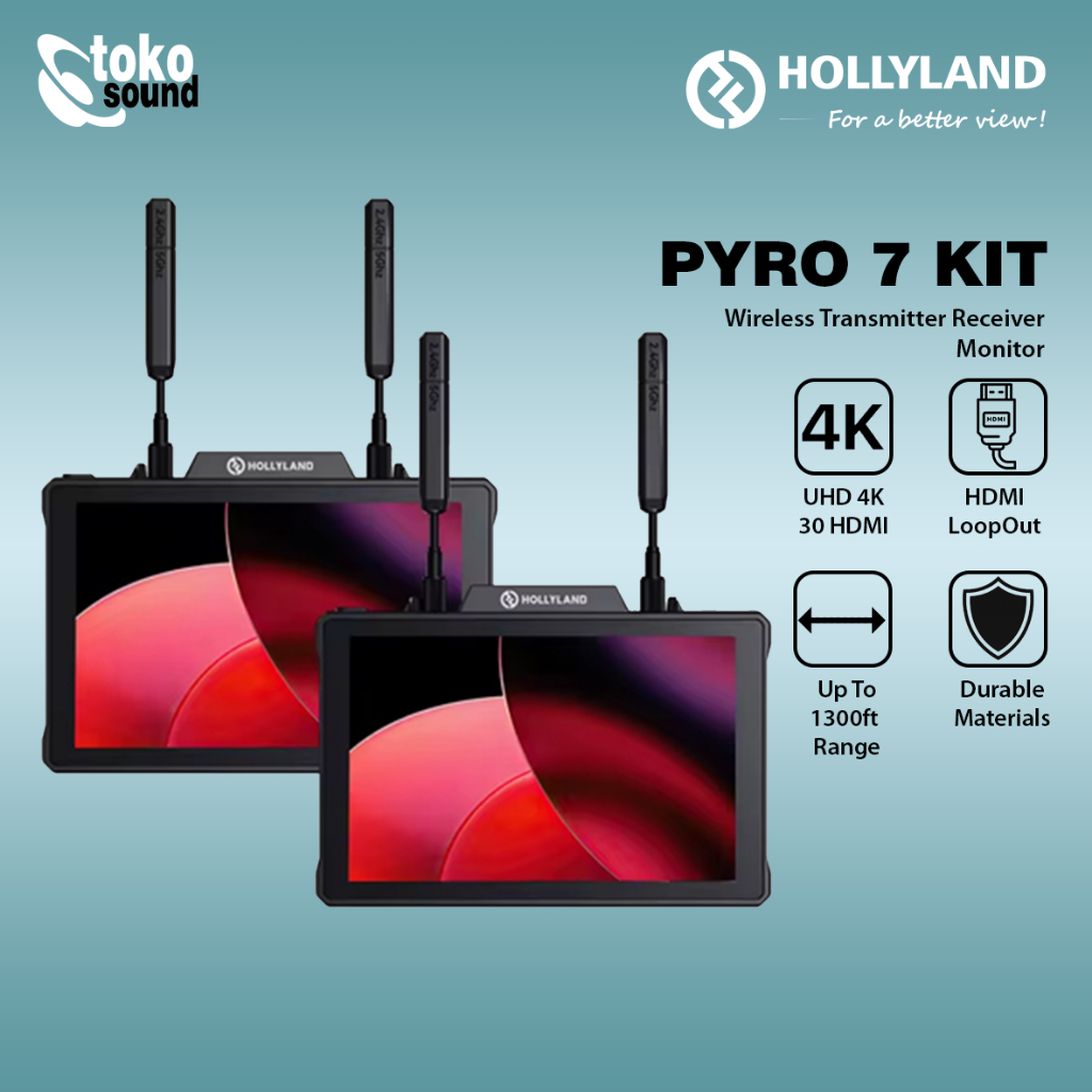 Jual Hollyland Pyro 7 Kit Wireless Transmitter Receiver Monitor | Shopee Indonesia