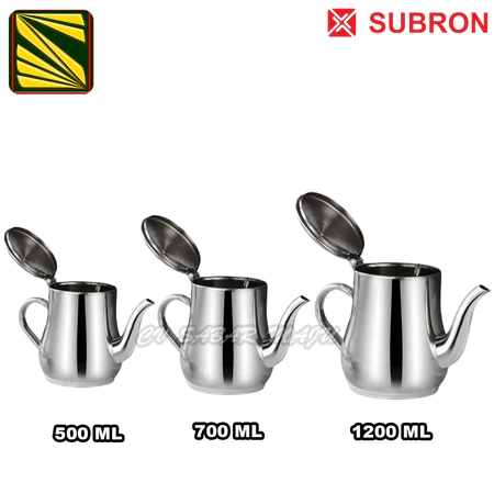 Jual Subron Oil Pot Stainless Steel / Wadah + Saringan Minyak Sayur ...