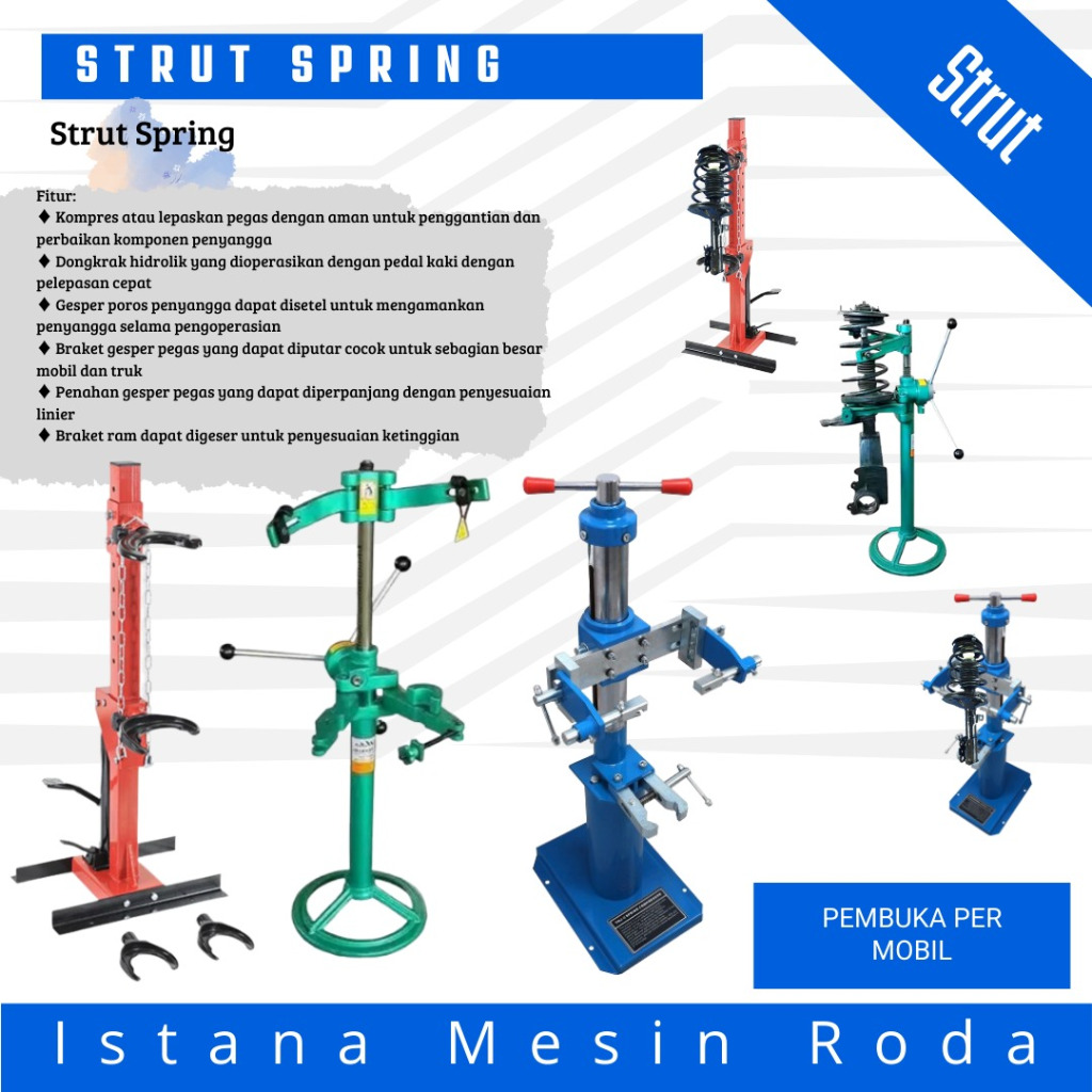 Jual NEW Hydraulic Strut Spring Compressor 1 Ton - Alat Press Per Coil ...
