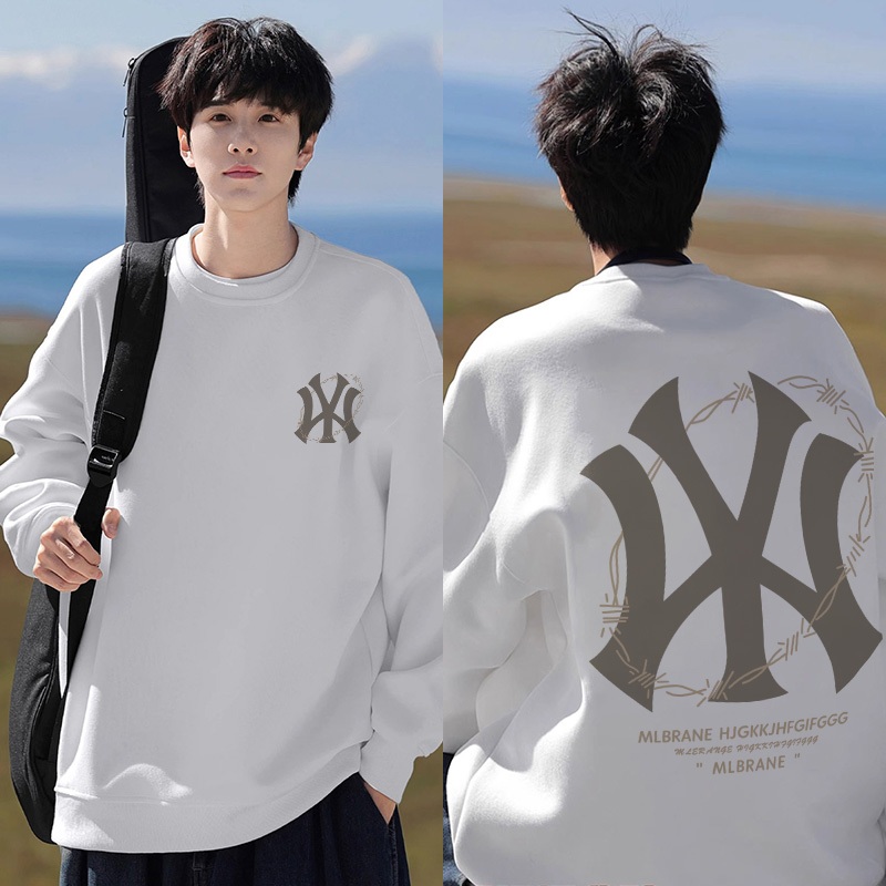 Jual PUERTO Sweater Pria Lengan Panjang English alphabet WY/Retro Style ...