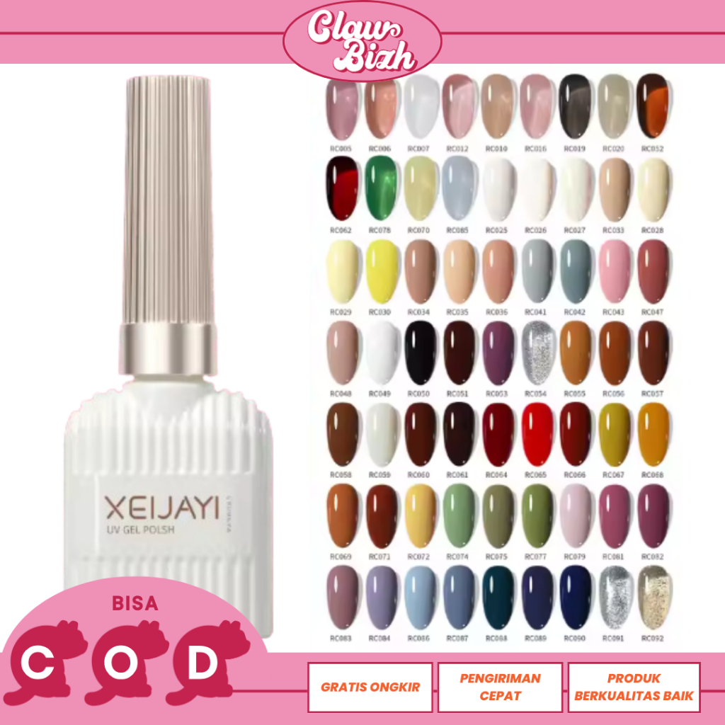 Jual XEIJAYI 15ml Nail Gel Polish / UV LED Soak Kutek Gel Polish / Kutek Gel / Cet Kuku / Nail ...