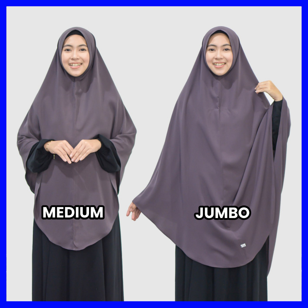 Jual Bergo Khimar Harian Muslimah Syari / Bergo Non Pad Pet Jumbo / Bergo Inaya Jumbo by Hijab ...