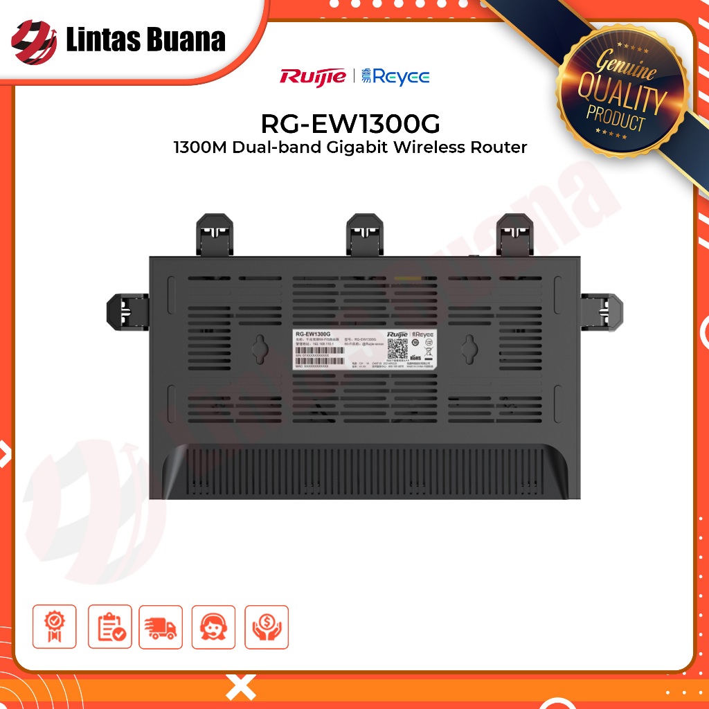 Jual Ruijie Reyee RG-EW1300G 1300M Dual-band Gigabit Wireless Router RG ...