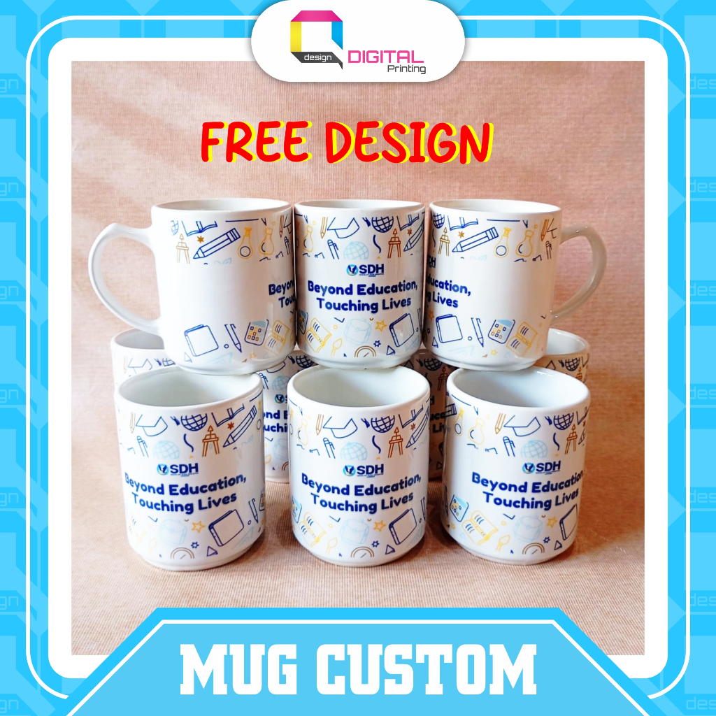 Jual CETAK MUG CUSTOM/FOTO/TULISAN/NAMA - TANPA MINIMAL ORDER /DESAIN ...