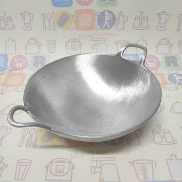 Jual Kuali Aluminium Tebal Cap Logo 50cm (Actual 48cm) / Wajan Tebal ...