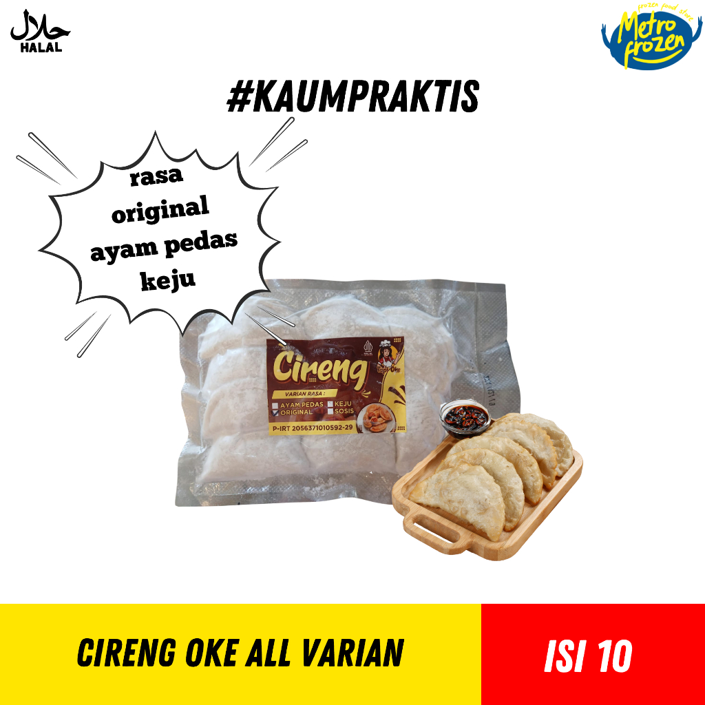 Jual CIRENG OKE All Varian (isi10) //cireng isi ayam pedas //cireng isi ...