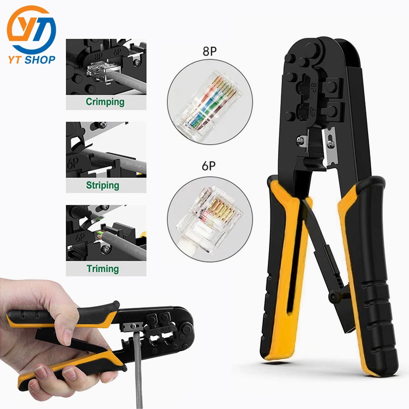 Jual YT SHOP Tang Crimping Tool LAN Network Cable 6P 8P RJ45 | Shopee ...