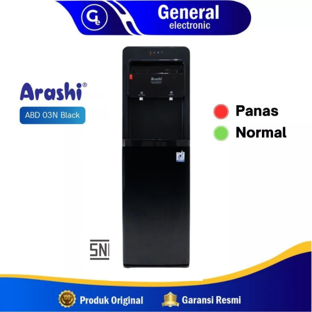 Jual Dispenser Galon Bawah Arashi ABD 03 Hitam - Fitur Normal Pans - 2 ...