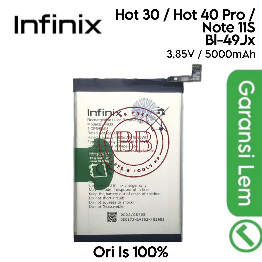 Jual Baterai BL-49JX / BL49JX / Infinix Hot 30 / Hot 40 Pro/ Note 11S ...