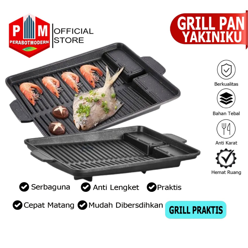 Jual Grill Pan Yakiniku KOREAN BBQ Grill / panggangan KOREAN BBQ Grill ...