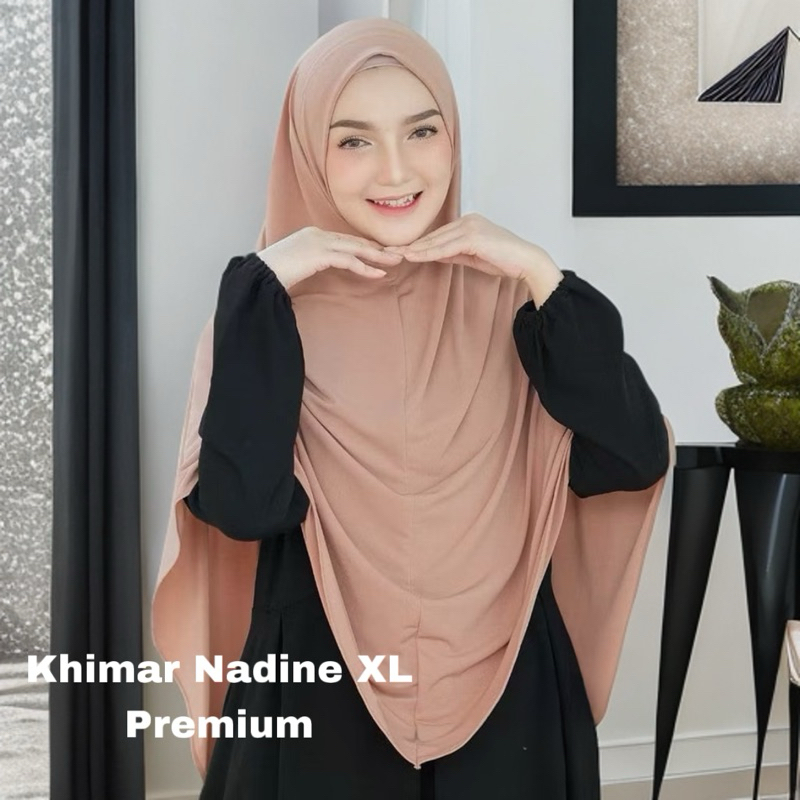 Jual JILBAB HIJAB KERUDUNG BERGO INSTAN KHIMAR NADINE PREMIUM KHIMAR NADINE JERSEY PREMIUM ...