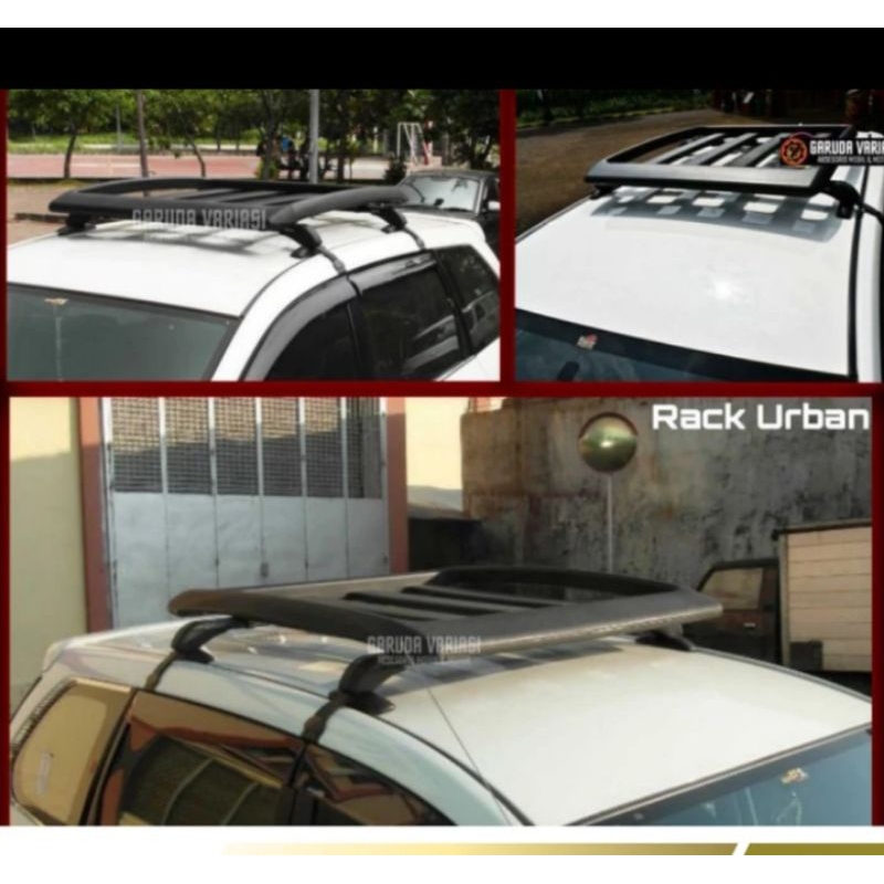 Jual paket crosbar jepit bodi+roof RAck urban mobil (universal mobil ...