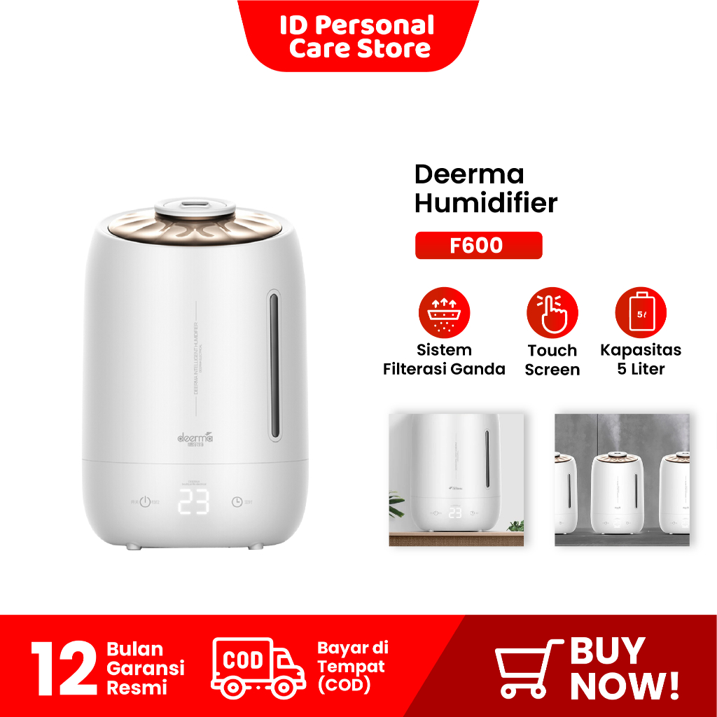 Jual Deerma F600 5L Humidifier Timing With Intelligent Touch Screen ...