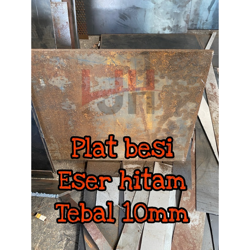 Jual plat besi 10mm , Plat eser hitam polos . ukuran mulai dari 20x10cm | Shopee Indonesia