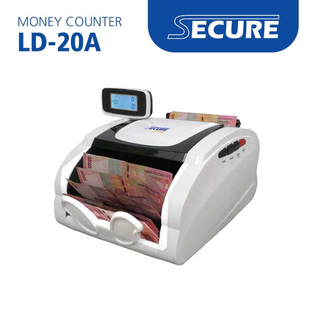 Jual SECURE Money Counter LD-20A - Mesin Hitung Uang Otomatis Sinar UV | Shopee Indonesia