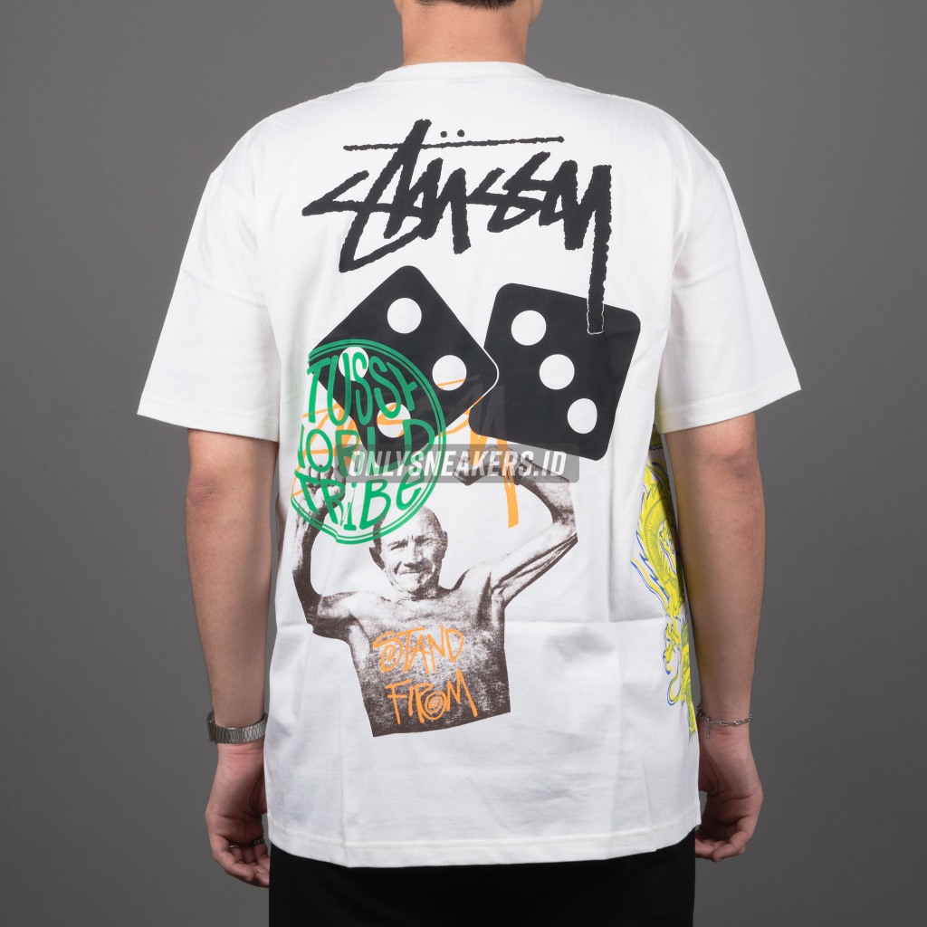 Jual STUSSY STRIKE PIG DYED NATURAL TEE | Shopee Indonesia