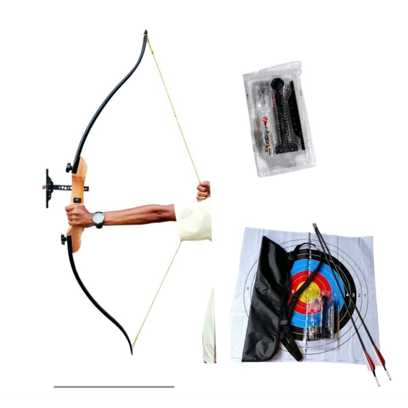 Jual Busur panah recurve bow pemula latihan memanah paket set fisir dll ...