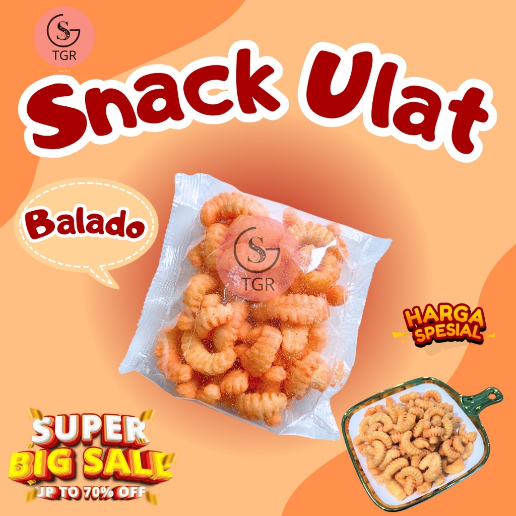 Jual 1 Bungkus Cemilan Snack Ulat Variasi Rasa | Shopee Indonesia