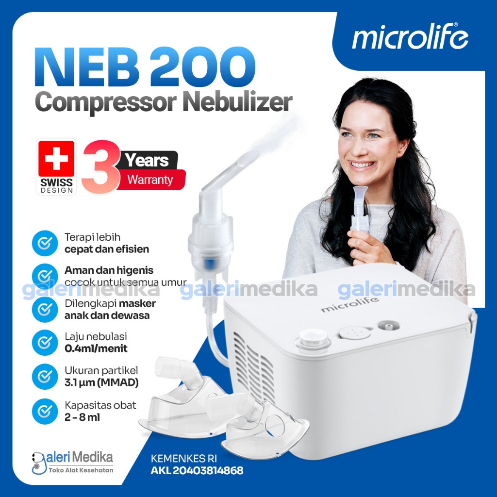 Jual Nebulizer Microlife NEB200 / NEB-200 / NEB 200 - Alat Terapi ...