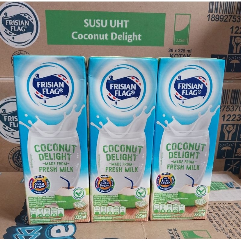 Jual Susu UHT Frisian Flag 225ml Coconut Delight | Shopee Indonesia