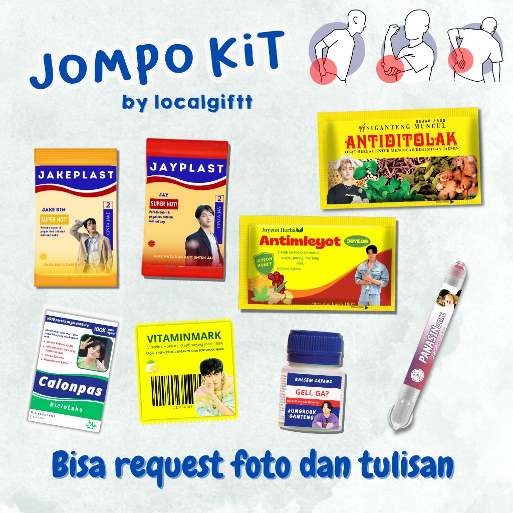 Jual Jompo Kit Custom | Bisa ganti Foto & Tulisan | Kado lucu | Gift ...