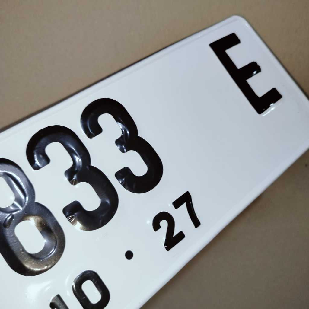 Jual Plat Nomor Mobil Putih Terbaru Plat Baru Cetak Baru Standar ...
