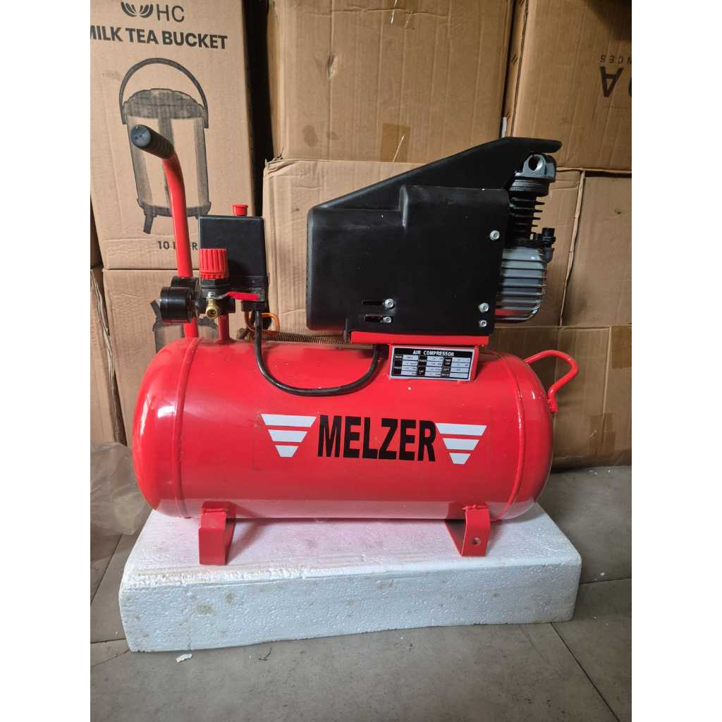 Jual MELZER EBS10 Mesin Kompressor angin 3/4 HP Air Compressor 24 liter ...