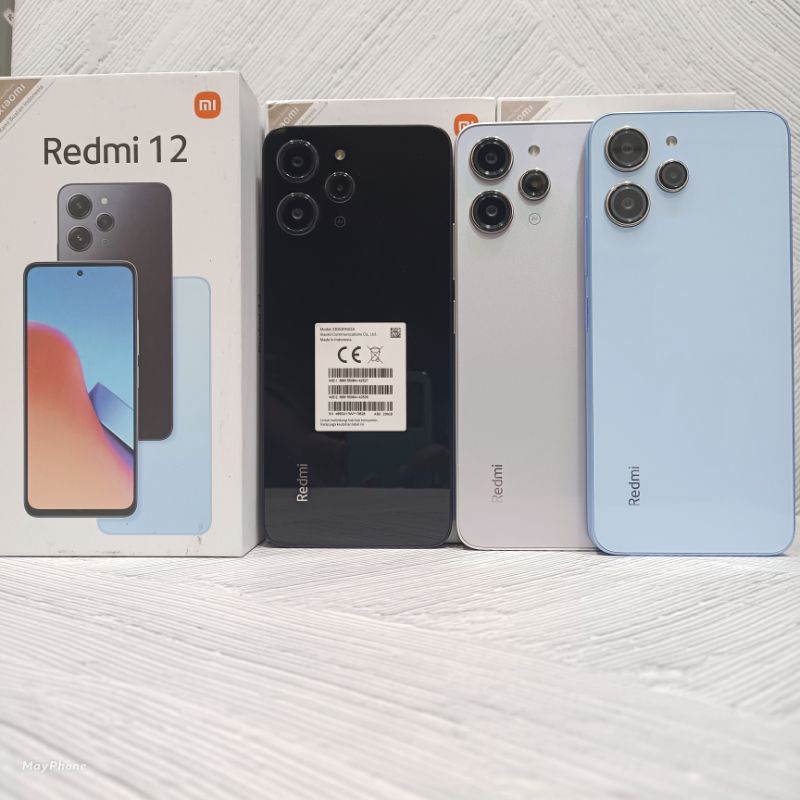 Jual Redmi 12 Ram 8/256 8/128 GB Handphone Second Fullset Batangan ...