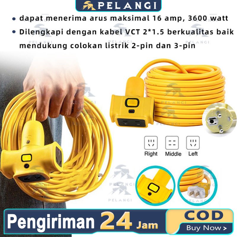 Jual 30m mtr Kabel Ekstensi 1.5 mm Cable Extension Sambungan Kabel ...