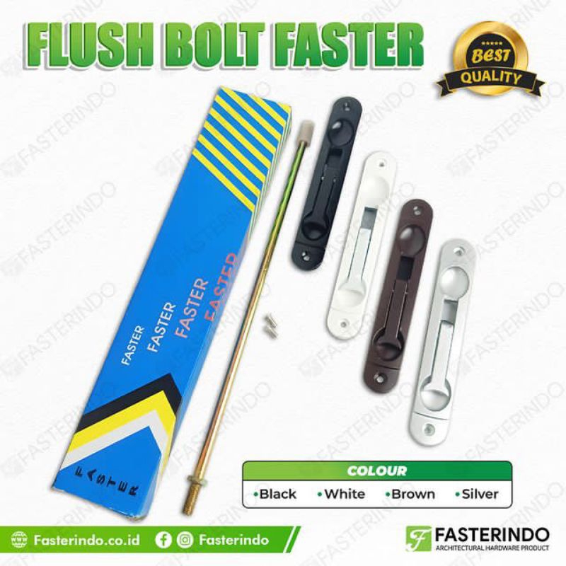 Jual Flush Bolt / Grendel Tanam Pintu Almunium / Slot Tanam Pintu ...