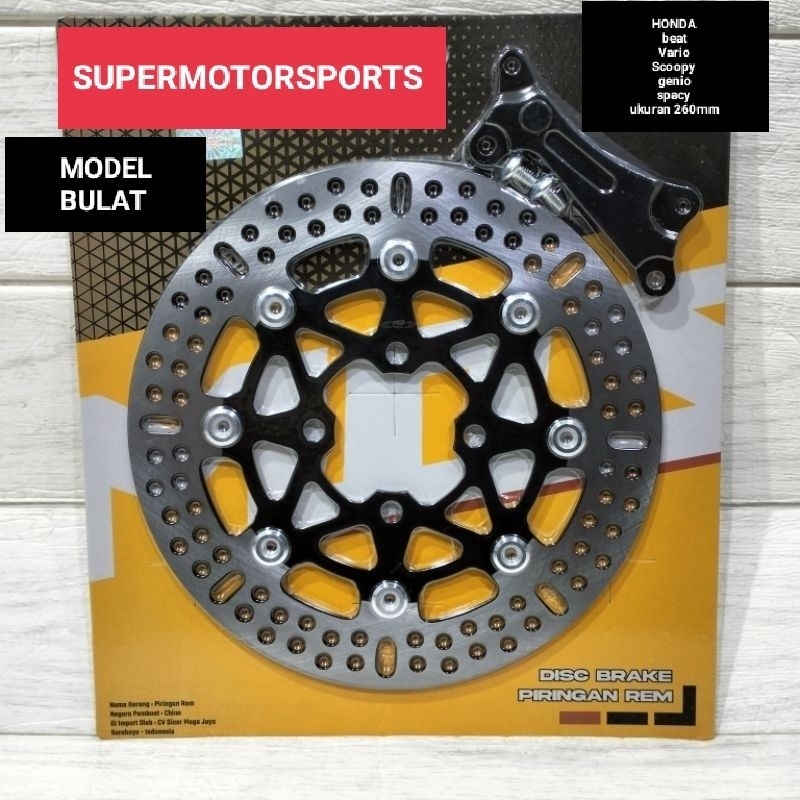 Jual Disc brake Piringan cakram Model ktc bulat Beat Vario Scoopy genio ...