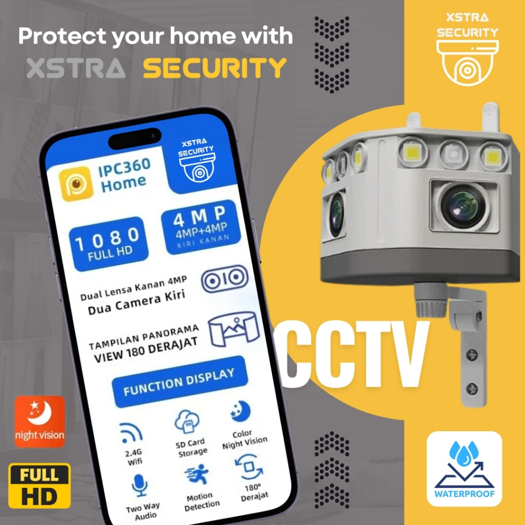 Jual CCTV Ultra wide IPC 360 smart cctv | Shopee Indonesia