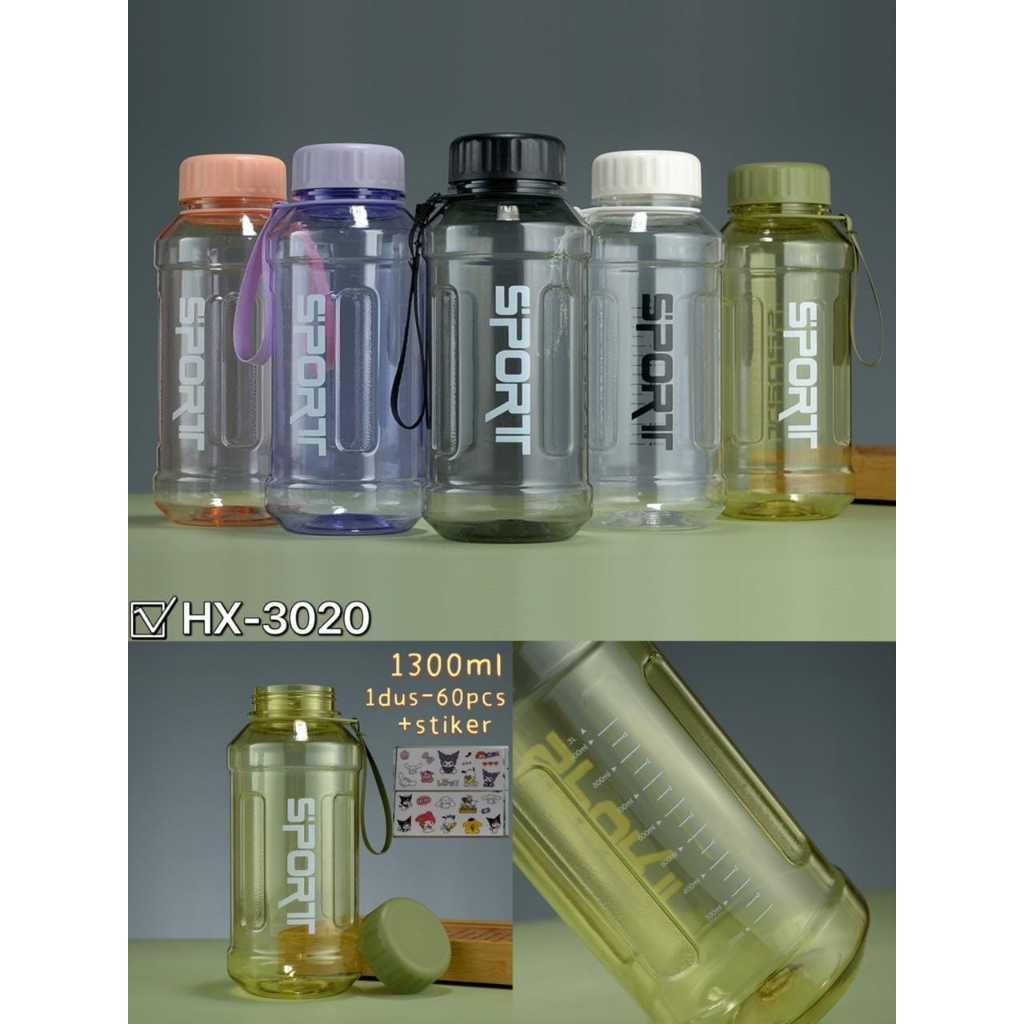 Jual Botol minum 3020 sport ukuran 1,3 liter | Shopee Indonesia