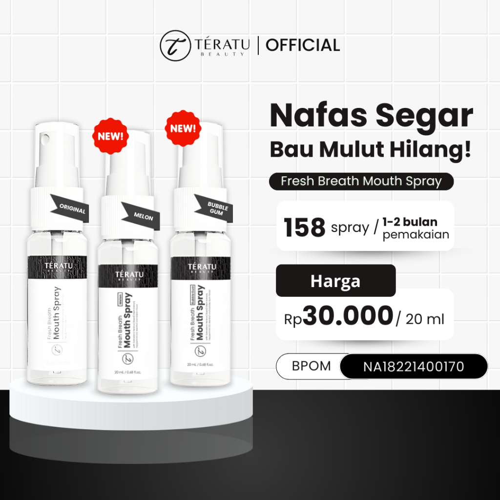 Jual TERATU BEAUTY Fresh Breath Mouth Spray (Mouth Spray Penghilang Bau ...