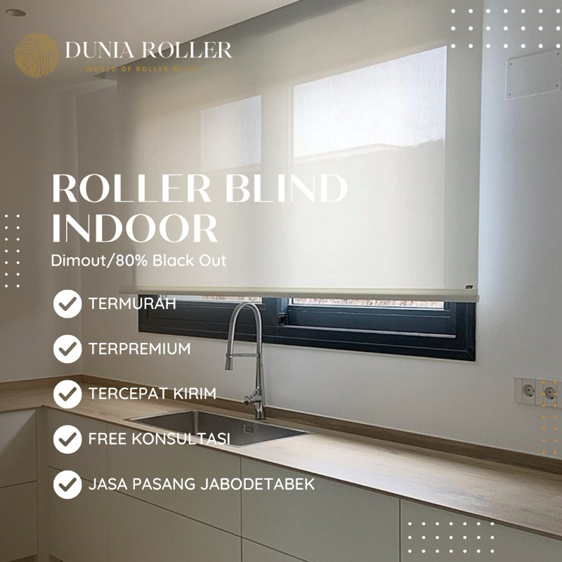 Jual Roller Blind Dimout BCW Termurah (80% Black Out/Tidak Tembus ...