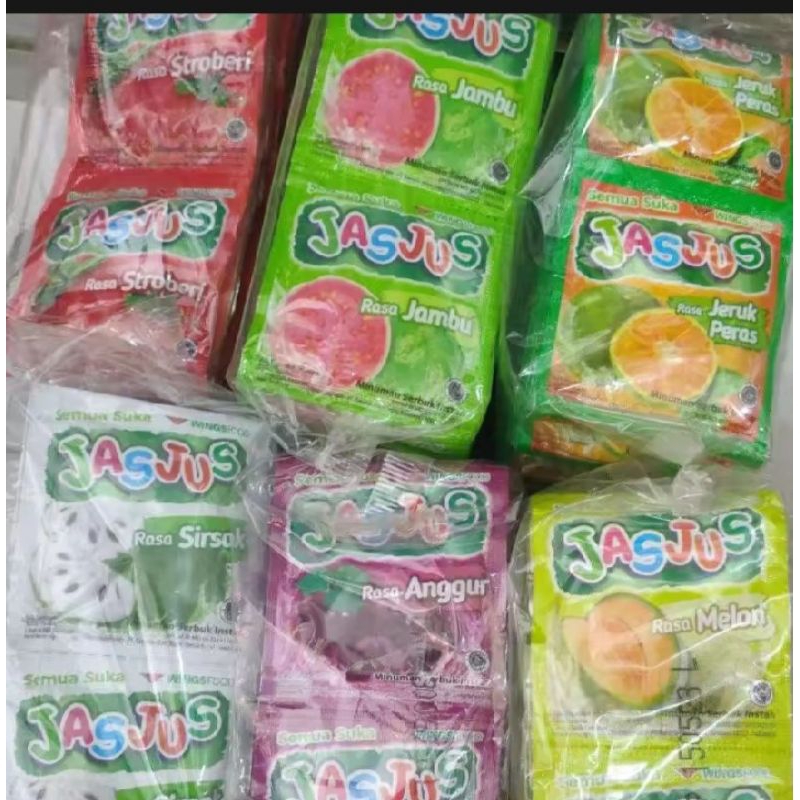 Jual JASJUS MINUMAN INSTAN SERBUK ANEKA RASA 8 GR(1 PACK ISI 50 PCS ...