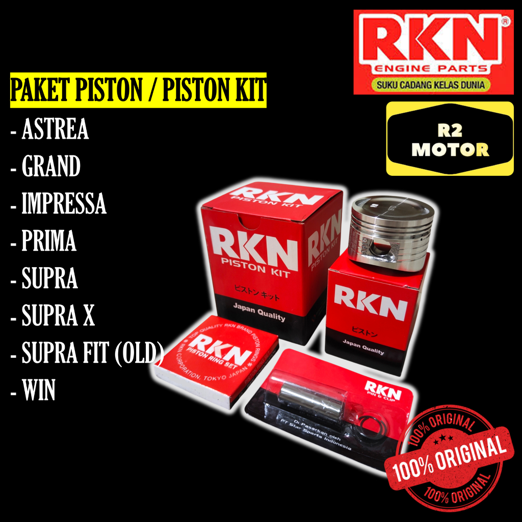 Jual RKN PAKET PISTON SET KIT GN5 ASTREA GRAND IMPRESSA PRIMA SUPRA X ...