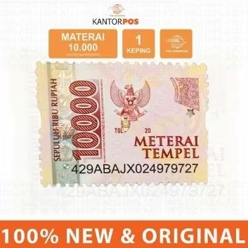 Jual Materai 10000 Asli Original | Shopee Indonesia