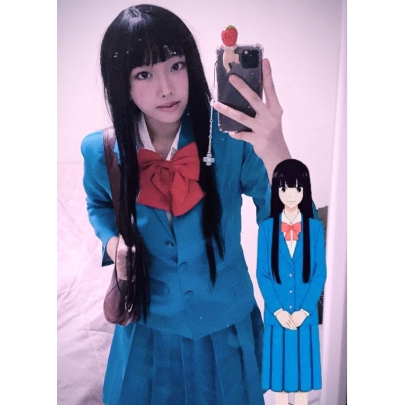 Jual FULLSET Sawako Kuronuma cosplay wig & uniform DENGAN WIG | Shopee ...