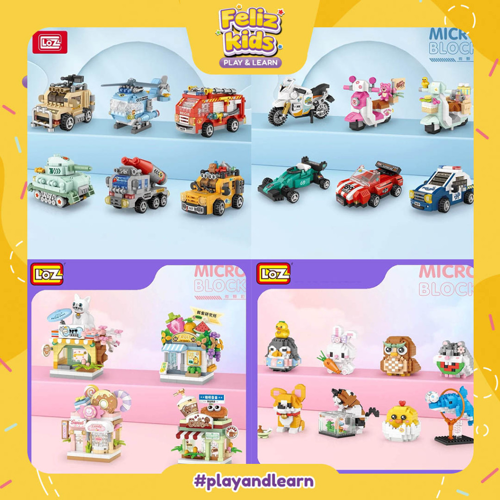 Jual [FELIZKIDS] [LG69] Loz Micro Block Mainan Balok Bricks Edukasi ...
