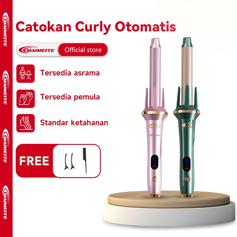 Jual MAIMEITE Catokan Curly Otomatis Catokan Keriting Rambut 25mm Otomatis Ceramics Curly Hair ...