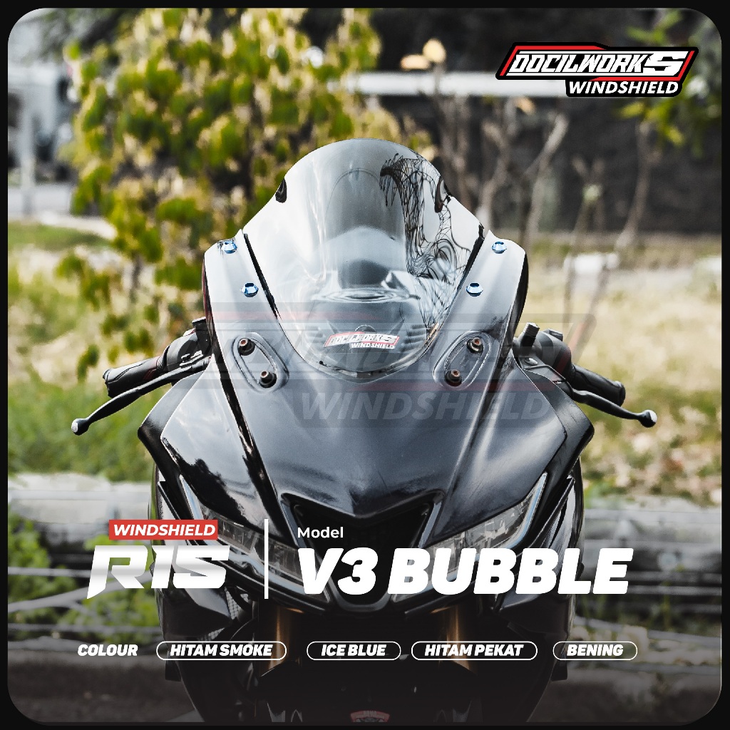 Jual Docilworks - Visor Windshield R15 V3 & V4 RACING | Shopee Indonesia