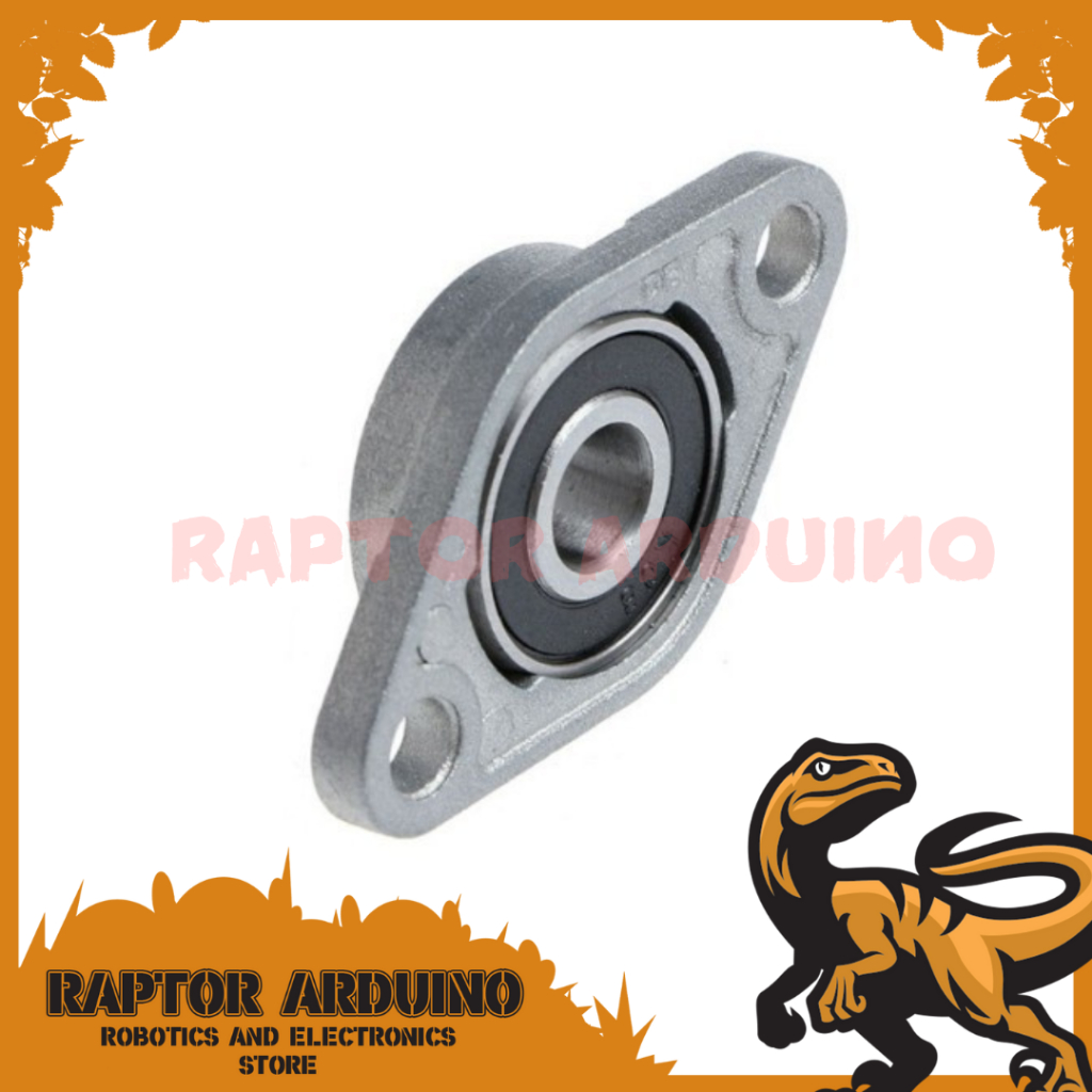 Jual FL08 Flange Block Bearing 8mm hole Shaft KFL08 FL 08 3D Printer ...