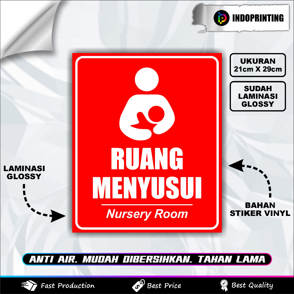 Jual STIKER RUANG MENYUSUI (21CM X 29CM) SUDAH LAMINASI GLOSSY | Shopee ...