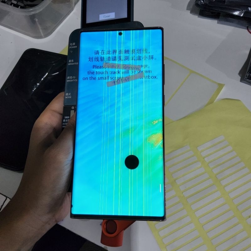 Jual LCD SAMSUNG GALAXY NOTE 20 ULTRA PLUS FRAME ORI MINUS TOMPEL GARIS ...