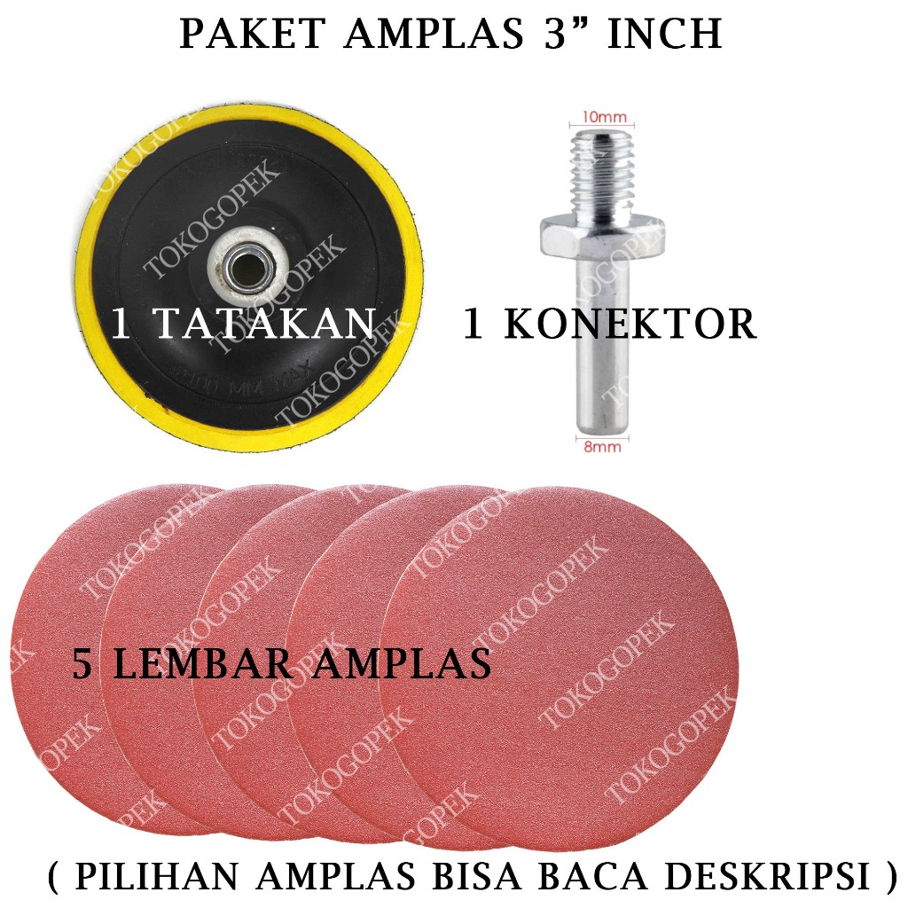 Jual PAKET AMPLAS BULAT GRIT 1000 3 INCH - PAD BULAT TEMPEL 3" | Shopee ...