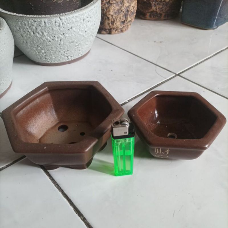 Jual Pot keramik segi enam | Shopee Indonesia