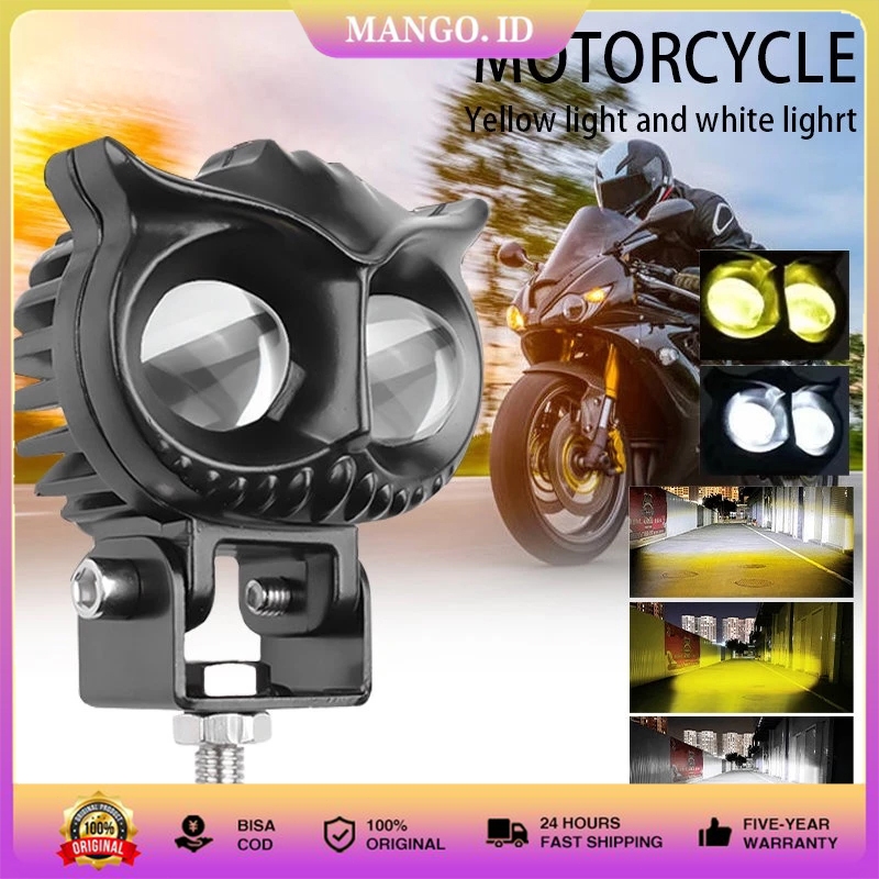 Jual Lampu Tembak Motor Mobil /lampu Sorot Led/lampu Sorot Owl 2 Led Dc ...